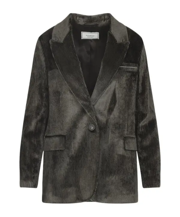 Peserico Textured Single-breasted Blazer