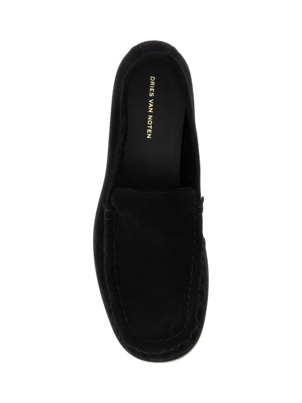 Dries Van Noten Round Toe Slip-on Loafers