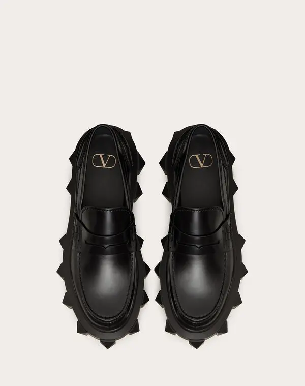 Valentino Garavani Trackstud Slip-on Loafers