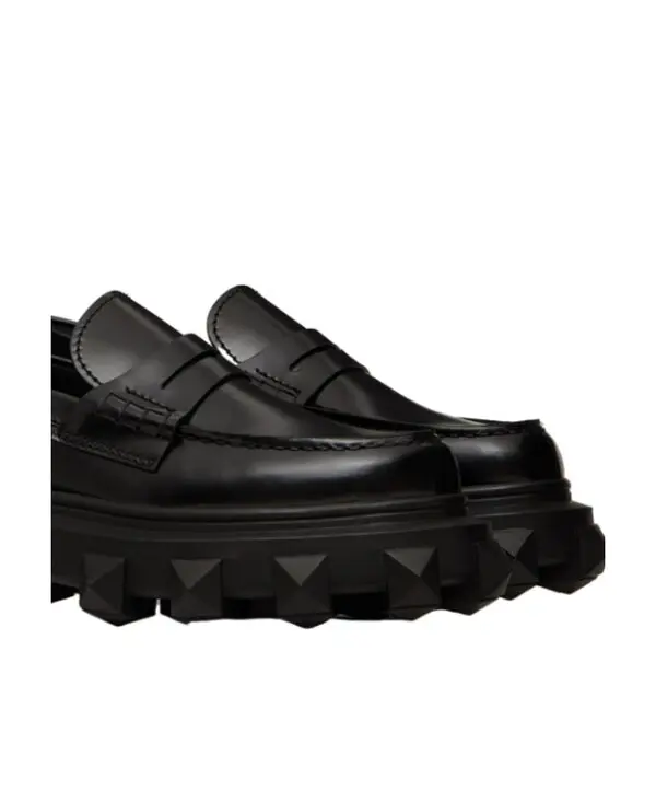 Valentino Garavani Trackstud Slip-on Loafers