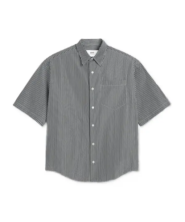 AMI Paris Striped Cotton Shirt
