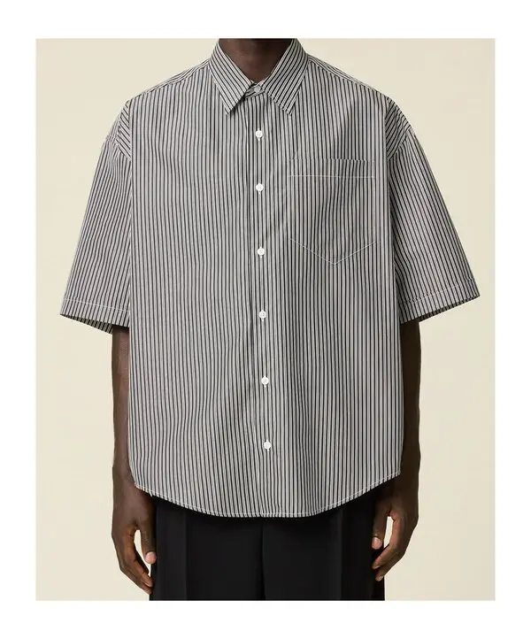 AMI Paris Striped Cotton Shirt