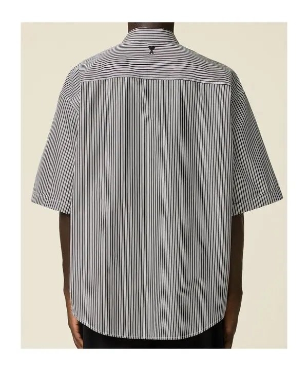 AMI Paris Striped Cotton Shirt
