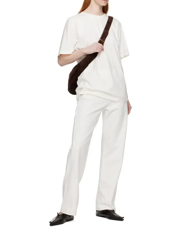 TOTEME Logo Patch Straight-leg Jeans