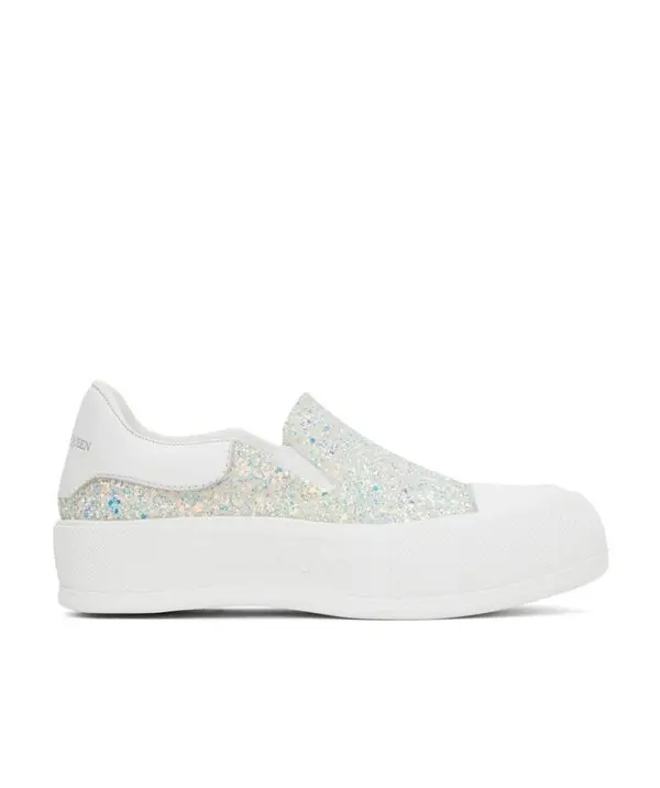Alexander McQueen Glitter Slip-on Sneakers