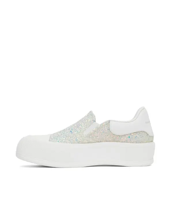 Alexander McQueen Glitter Slip-on Sneakers