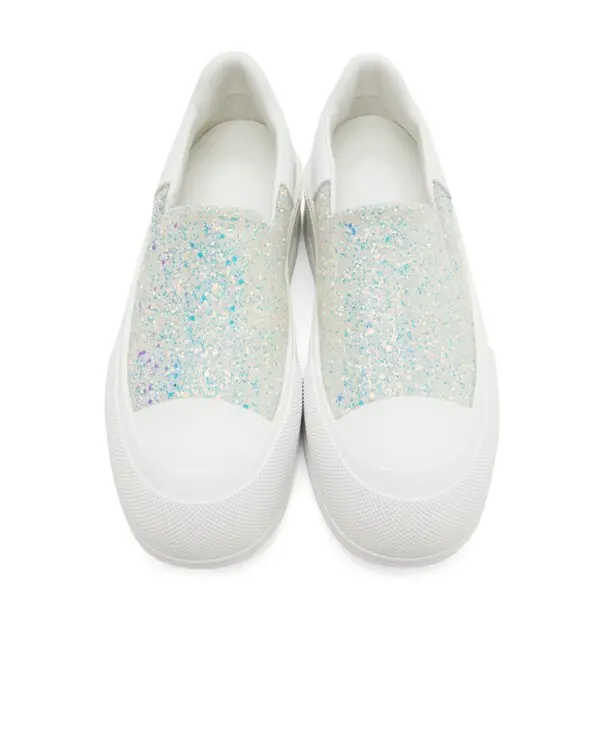 Alexander McQueen Glitter Slip-on Sneakers