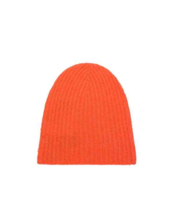 ROBERTO COLLINA Ribbed Knit Hat - Orange