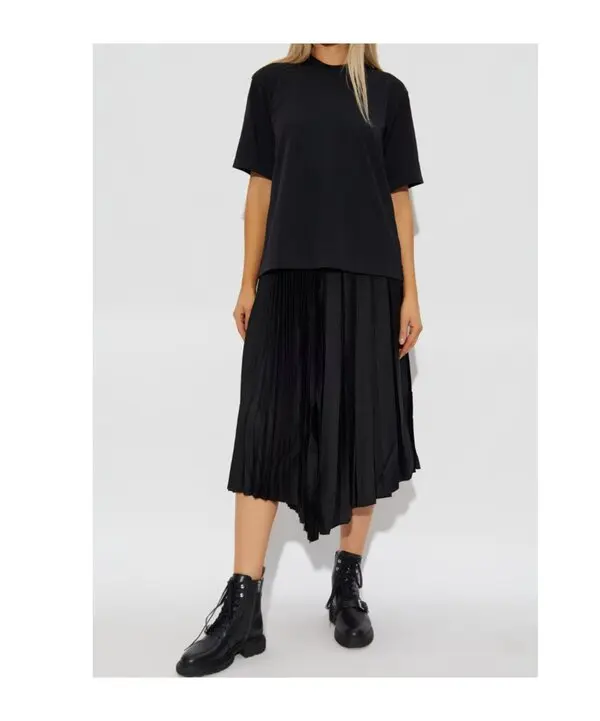ALLSAINTS Jax Pleated Midi Dress