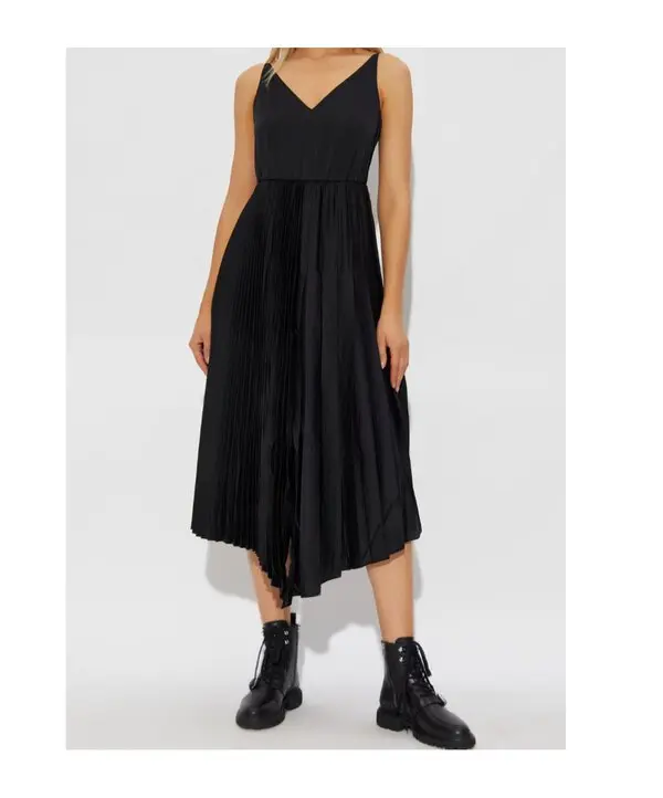 ALLSAINTS Jax Pleated Midi Dress