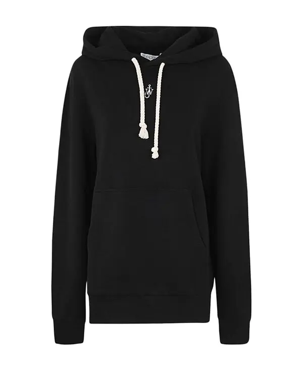 J.W.ANDERSON Jw Anderson Logo Motif Embroidered Drawstring Hoodie