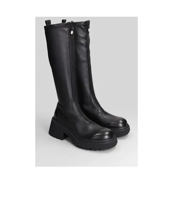 JIMMY CHOO Round Toe Zipped Boots