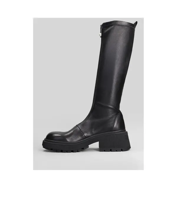 JIMMY CHOO Round Toe Zipped Boots