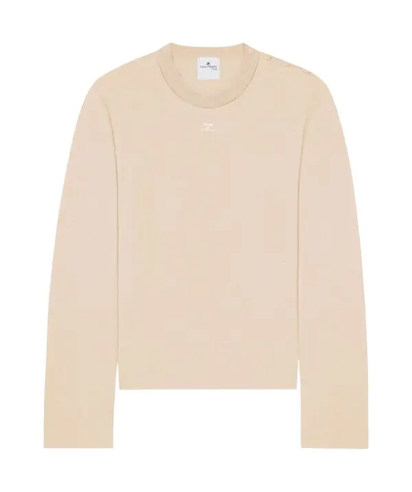 COURREGES Shoulder Snaps Sweater