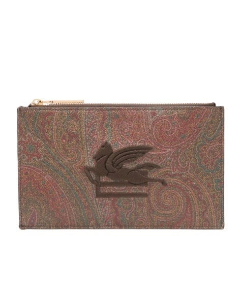 Etro Pegaso Detailed Paisley Medium Wallet
