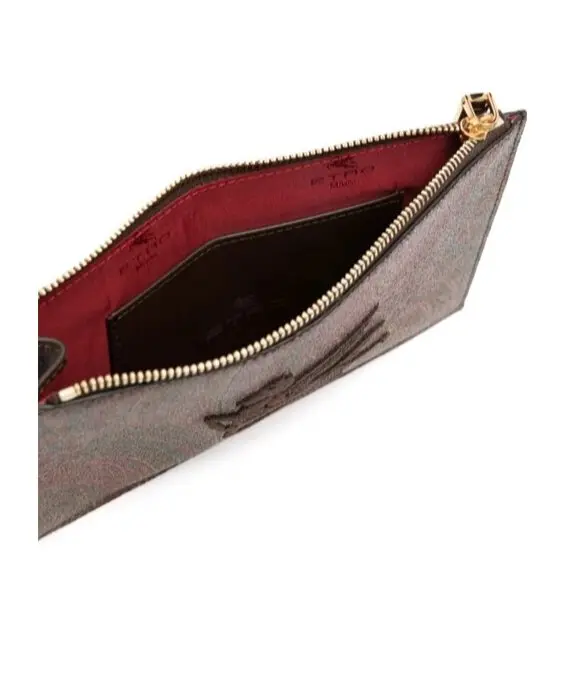 Etro Pegaso Detailed Paisley Medium Wallet