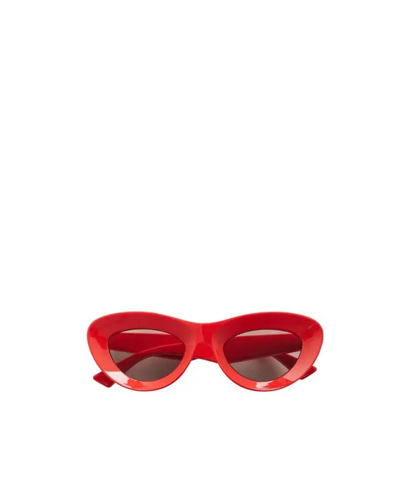 Bottega Veneta Sharp Cat Eye Sunglasses - Red