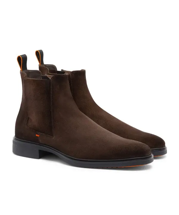 Santoni Suede Chelsea Boots