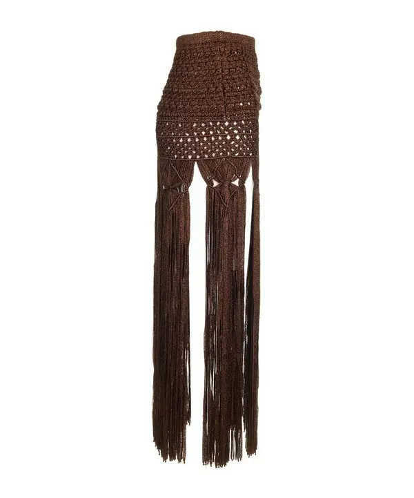 Alanui Ray Of Light Knitted Skirt