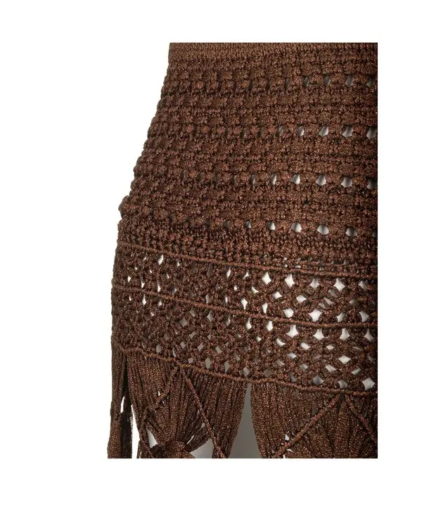 Alanui Ray Of Light Knitted Skirt