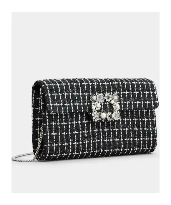 ROGER VIVIER Flower Strass Clutch Bag