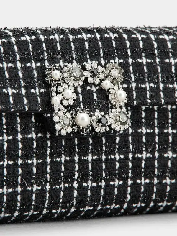 ROGER VIVIER Flower Strass Clutch Bag