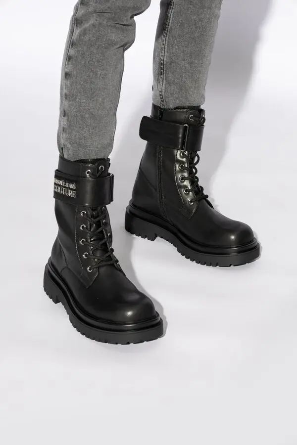 Versace Drew Lace-up Boots