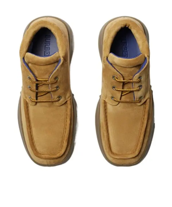 Burberry Ekd Embossed Lace-up Boots