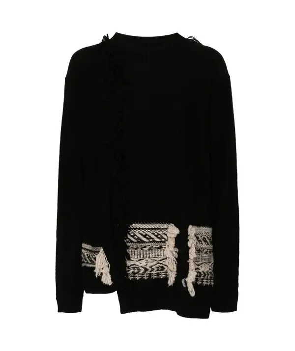 Y’s Serrated Knitted Sweater