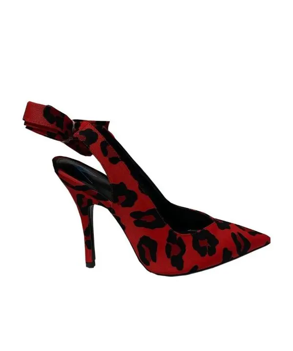 Attico Leopard-print Pointed-toe Pumps