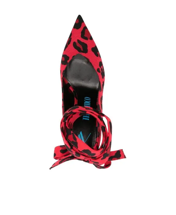 Attico Leopard-print Pointed-toe Pumps