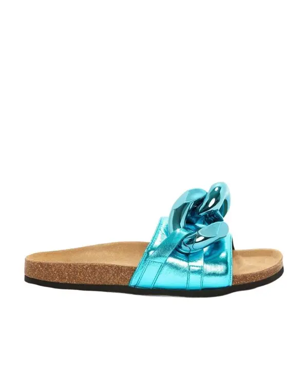 J.W.ANDERSON Chain-link Detail Slides - Blue