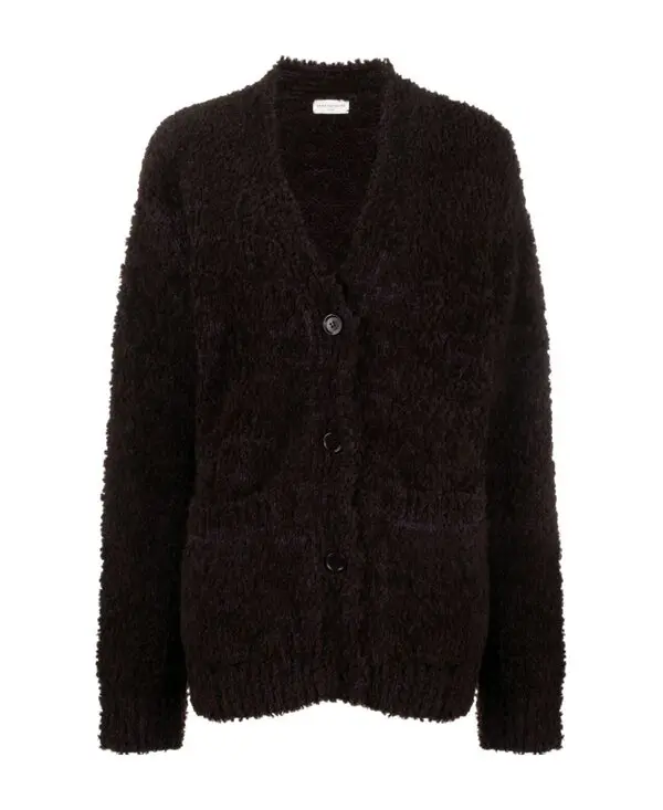 Dries Van Noten Long-sleeved Button Cardigan - Brown