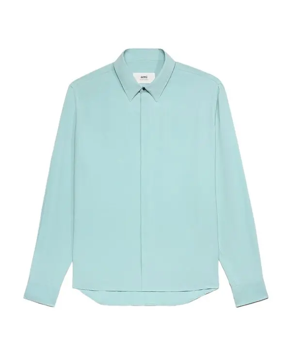 AMI Paris Button-up Crepe Shirt