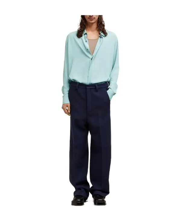 AMI Paris Button-up Crepe Shirt