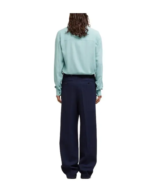 AMI Paris Button-up Crepe Shirt