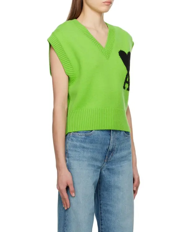 AMI Paris De Coeur Knitted Vest