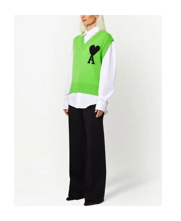 AMI Paris De Coeur Knitted Vest