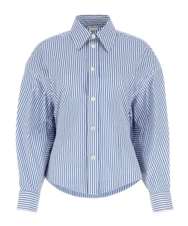 Bottega Veneta Striped Cotton Poplin Shirt