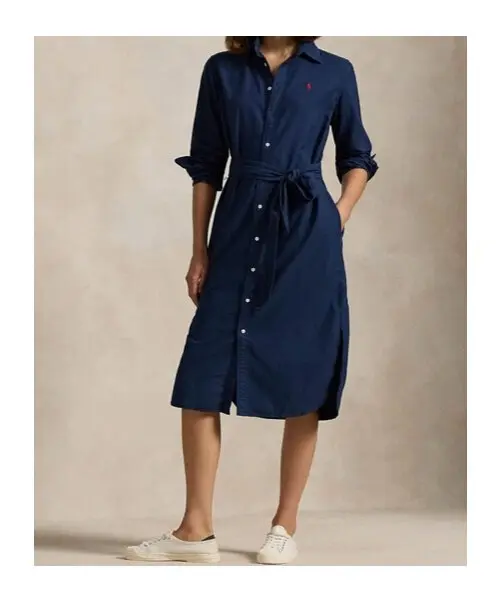 Polo Ralph Lauren Pony Embroidered Midi Dress