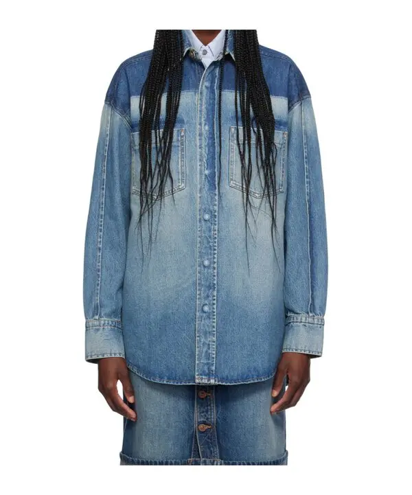 Victoria Beckham Drop Shoulder Denim Shirt
