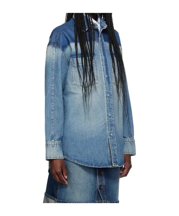 Victoria Beckham Drop Shoulder Denim Shirt