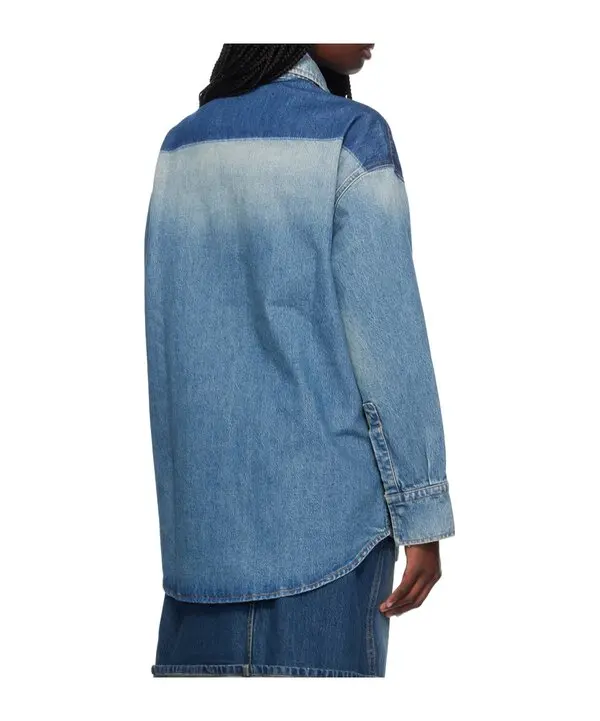 Victoria Beckham Drop Shoulder Denim Shirt