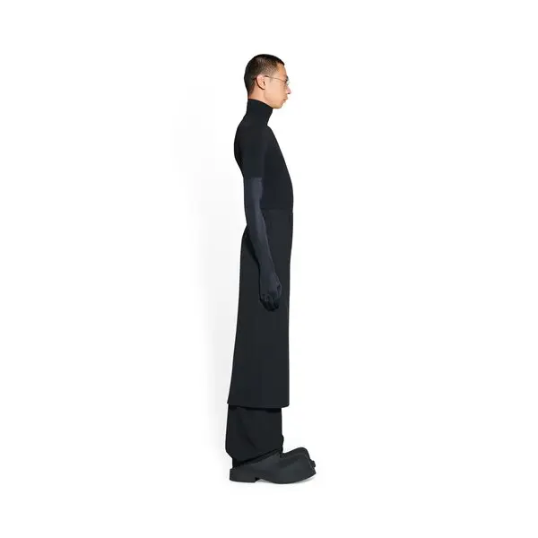 Balenciaga Gonna Tailored Con Spacco In Nero