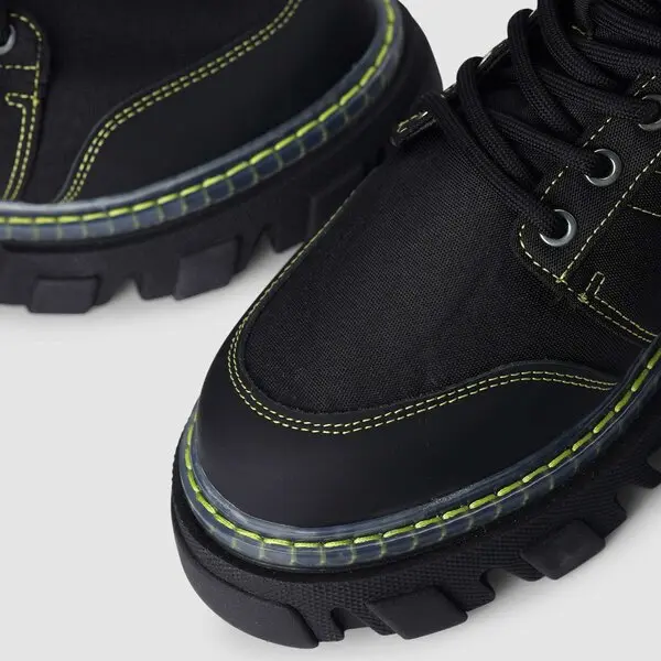 GANNI Cleated Lace Up Hiking Boots
