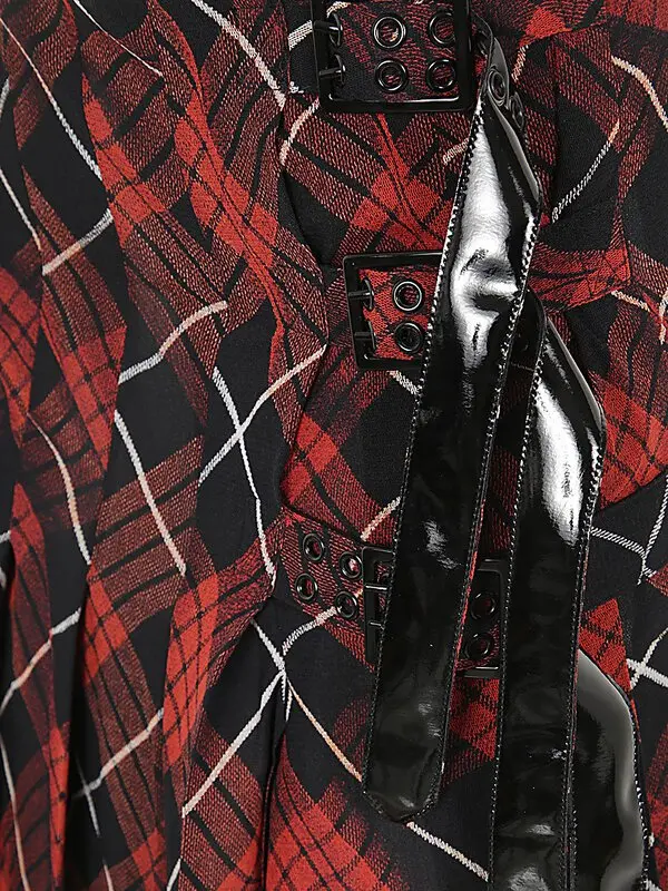 JEAN PAUL GAULTIER Plaid-check Mini Skirt
