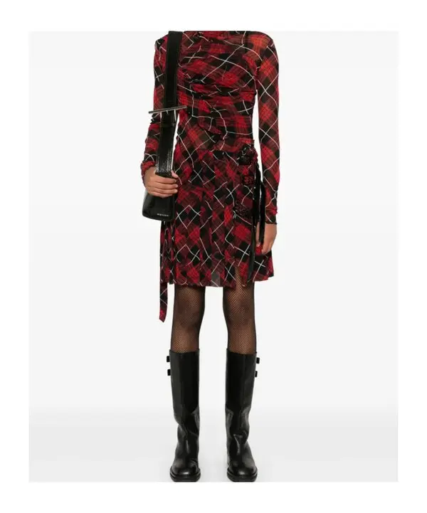 JEAN PAUL GAULTIER Plaid-check Mini Skirt