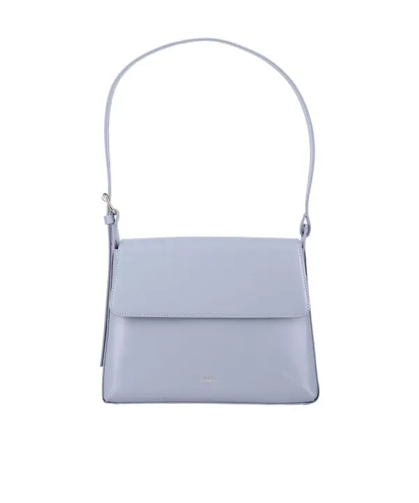 A.p.c. Virginie Flap Shoulder Bag - Blue