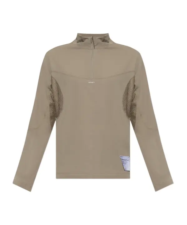 Satisfy Fuzzfleece Octa Half-zip Performance Top - Beige
