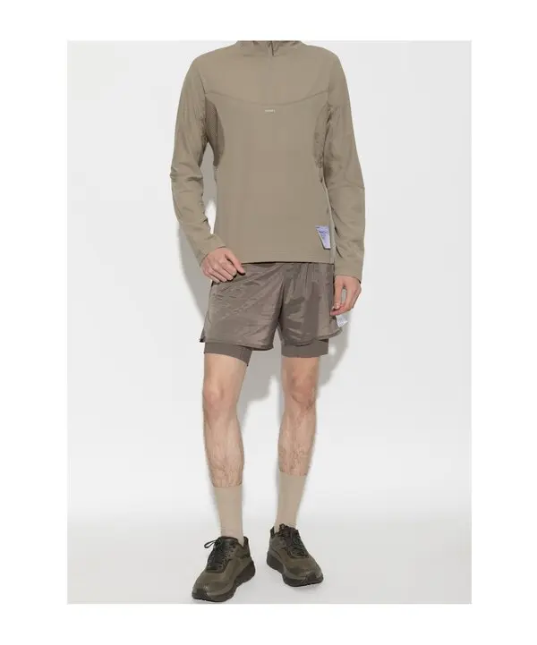 Satisfy Fuzzfleece Octa Half-zip Performance Top - Beige